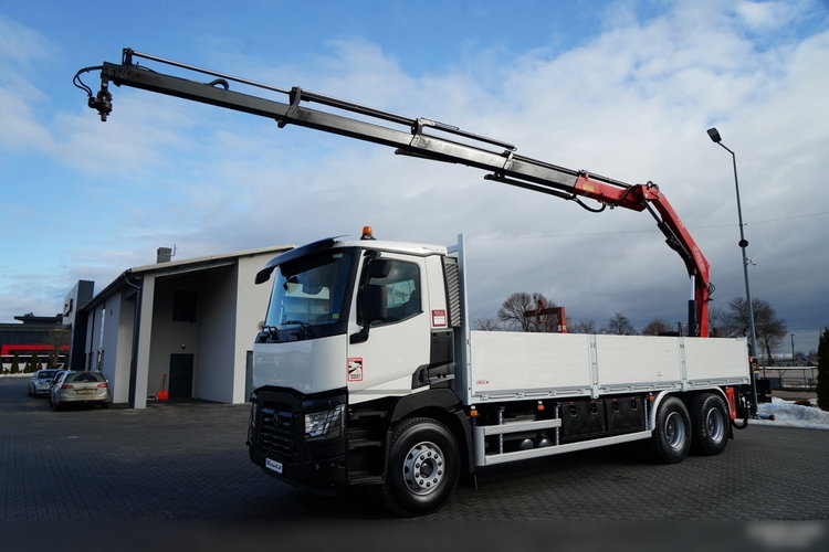 Renault T 430 / 6x4 / SKRZYNIOWY 7.35 M + HDS FASSI F215 / WYSÓW 15 M ...