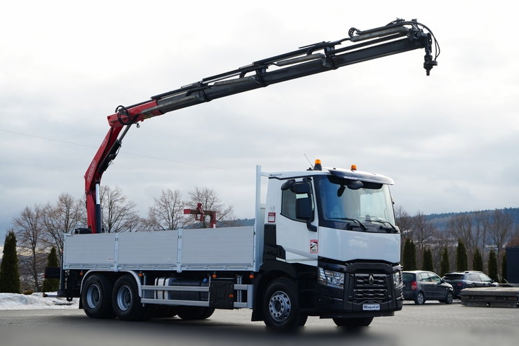 Renault T 430 / 6x4 / SKRZYNIOWY 7.35 M + HDS FASSI F215 / WYSÓW 15 M ...