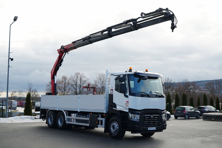 Renault T 430 / 6x4 / SKRZYNIOWY 7.35 M + HDS FASSI F215 / WYSÓW 15 M ...